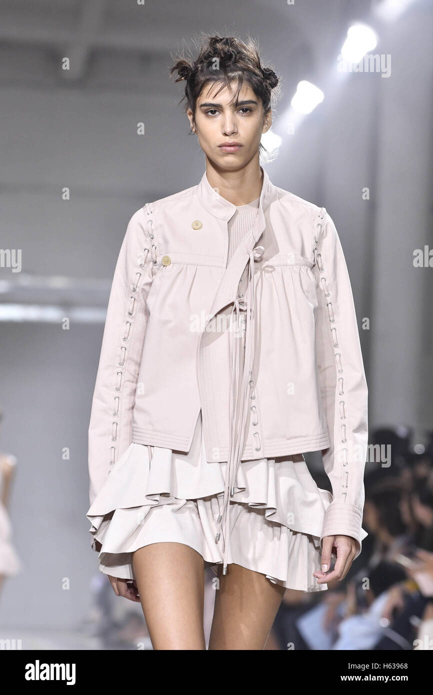 Models on the catwalk at the Diesel Black Gold show during Milan ...