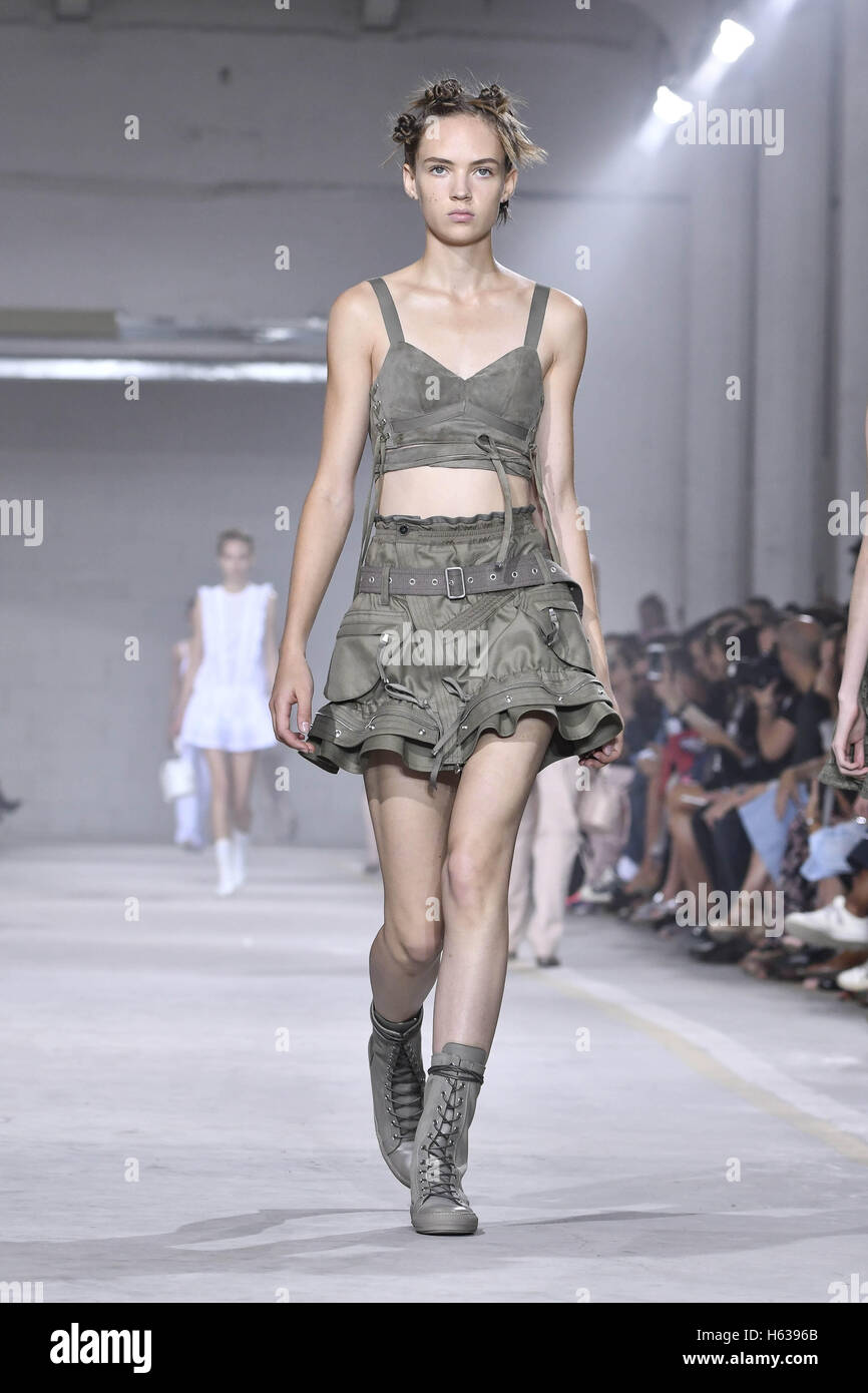 Models on the catwalk at the Diesel Black Gold show during Milan ...