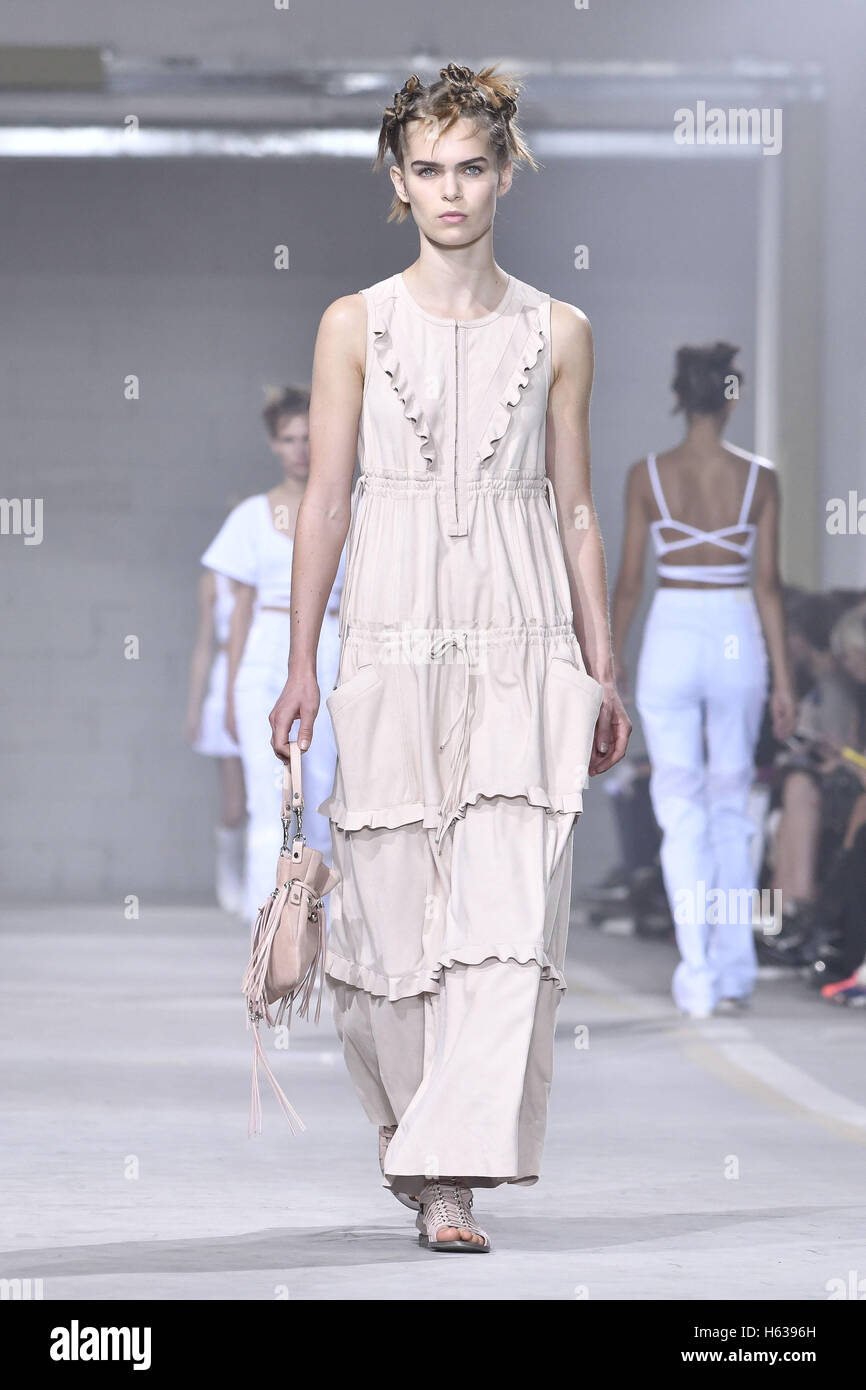 Models on the catwalk at the Diesel Black Gold show during Milan ...