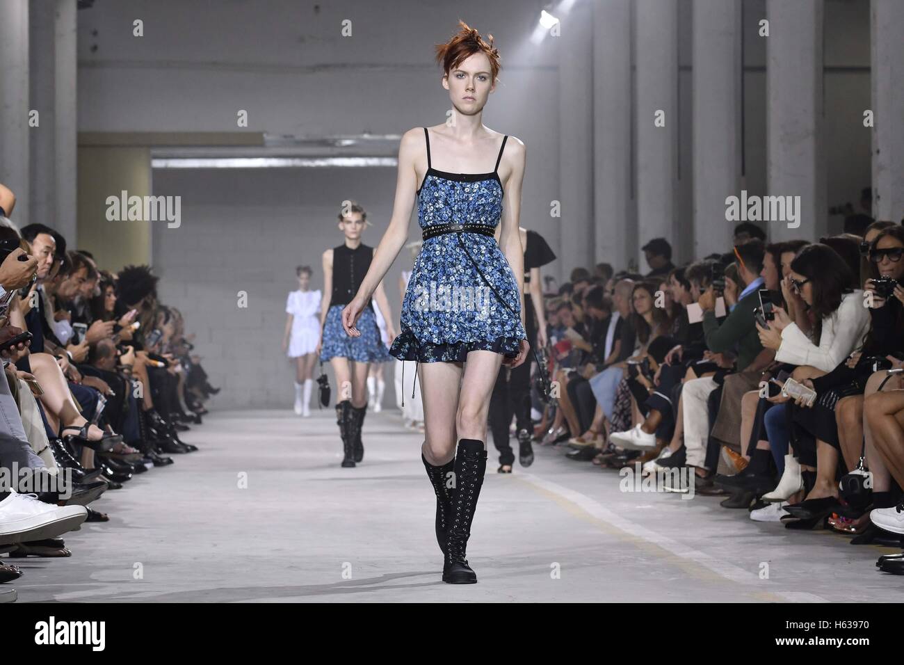 Models on the catwalk at the Diesel Black Gold show during Milan ...