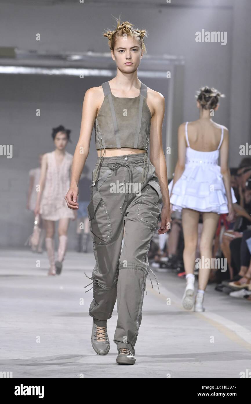 Models on the catwalk at the Diesel Black Gold show during Milan ...