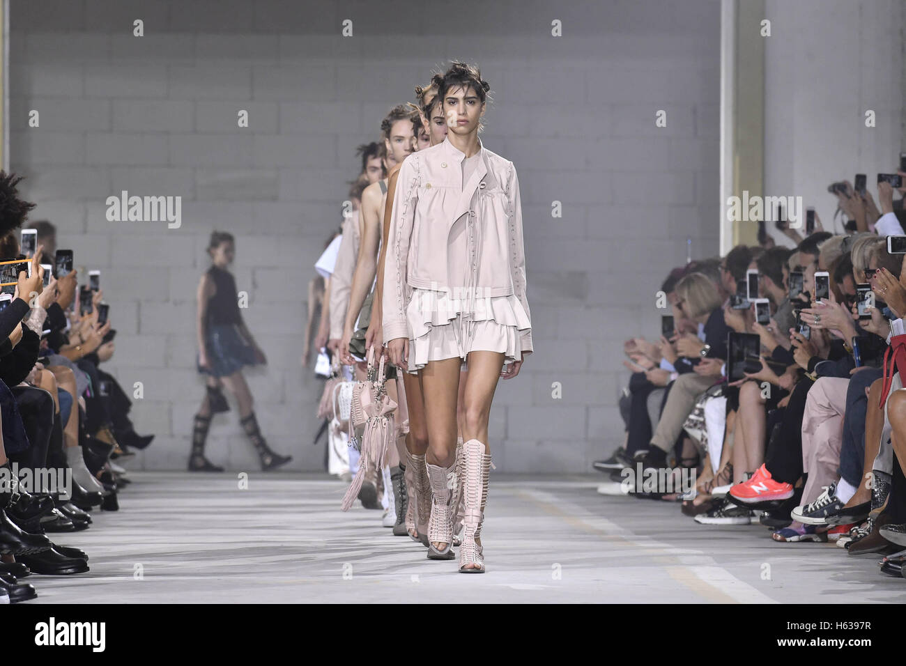 Models on the catwalk at the Diesel Black Gold show during Milan ...