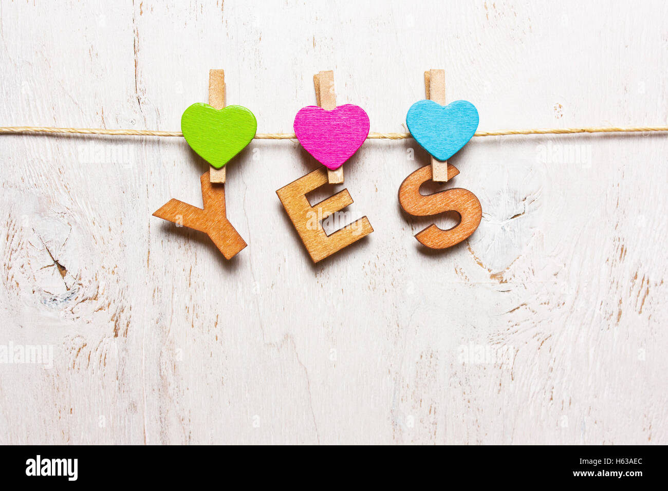 Word yes hi-res stock photography and images - Alamy