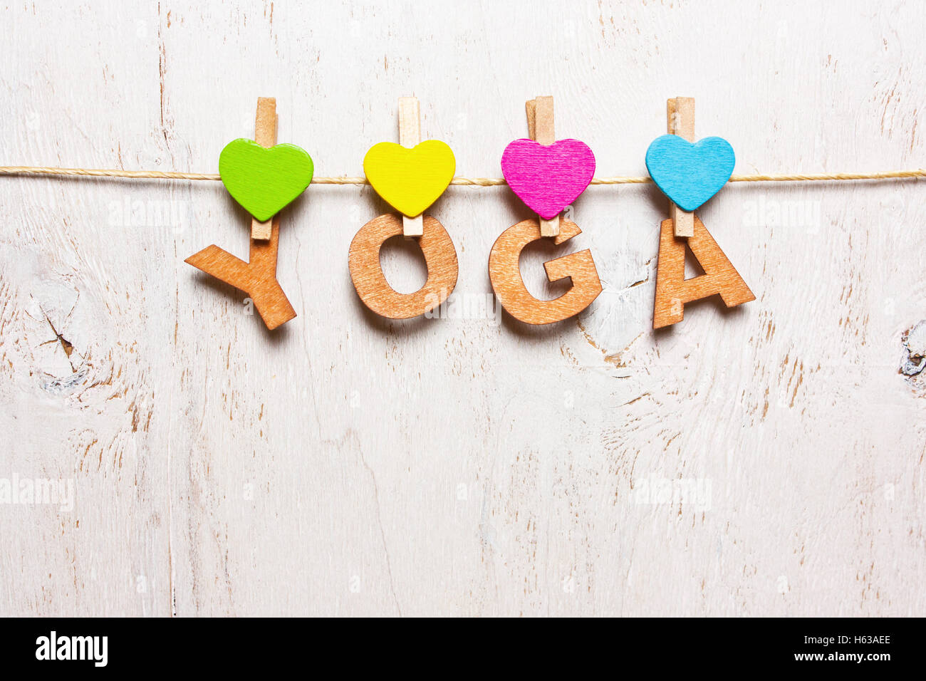 Yoga word hi-res stock photography and images - Alamy