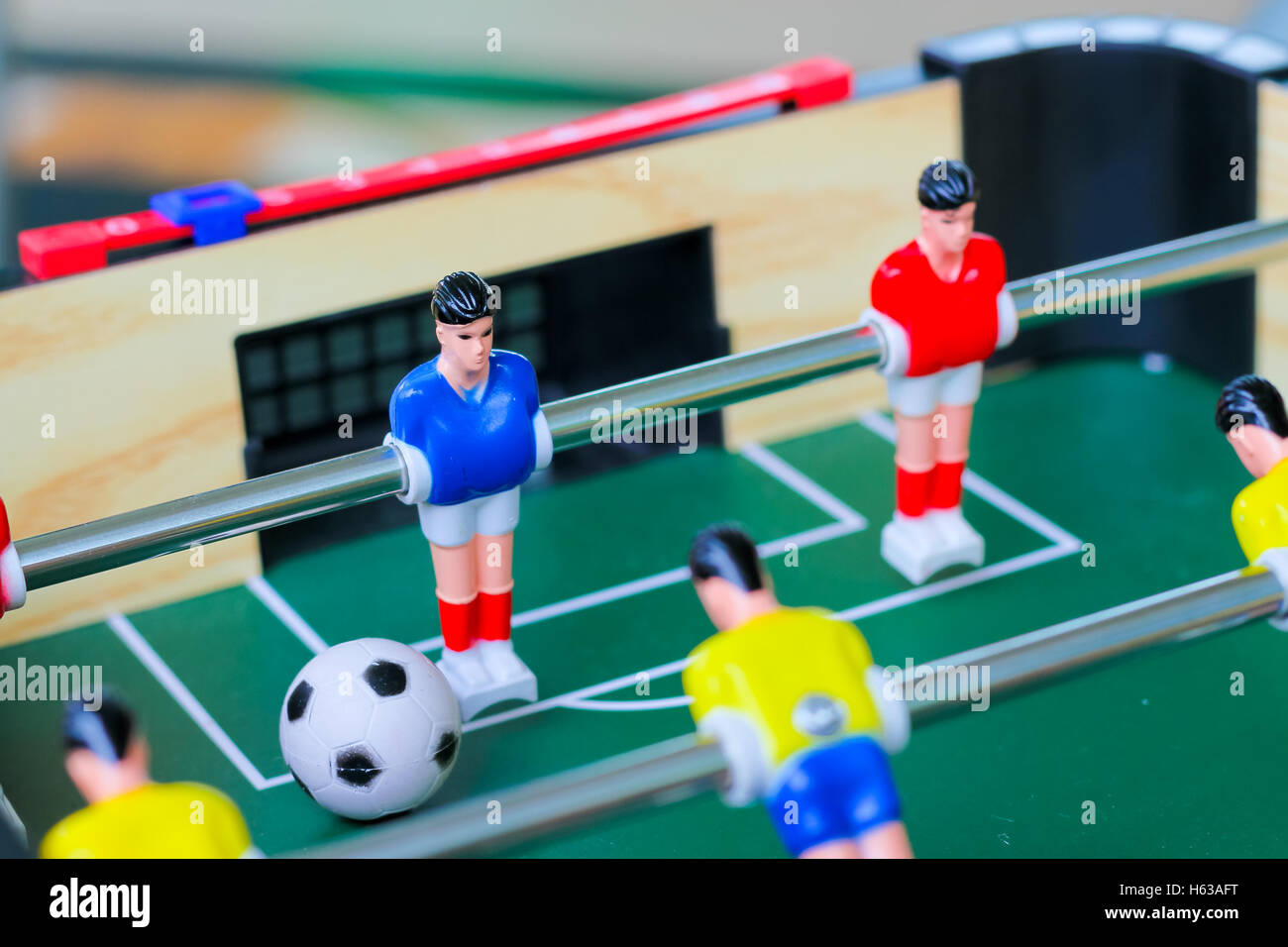 football table soccer, Table football game, Soccer table with red and ...