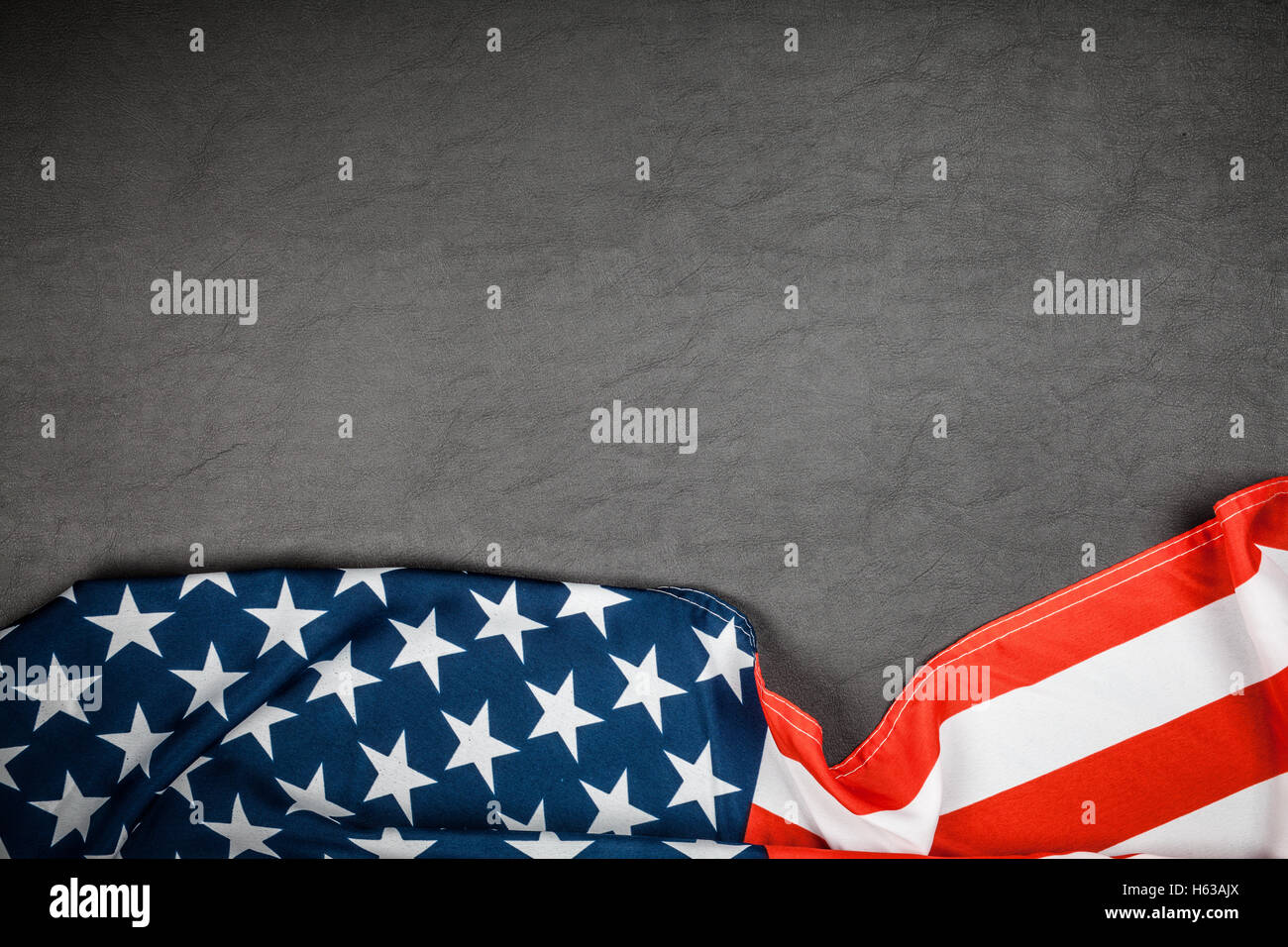 USA flag on grey background Stock Photo - Alamy