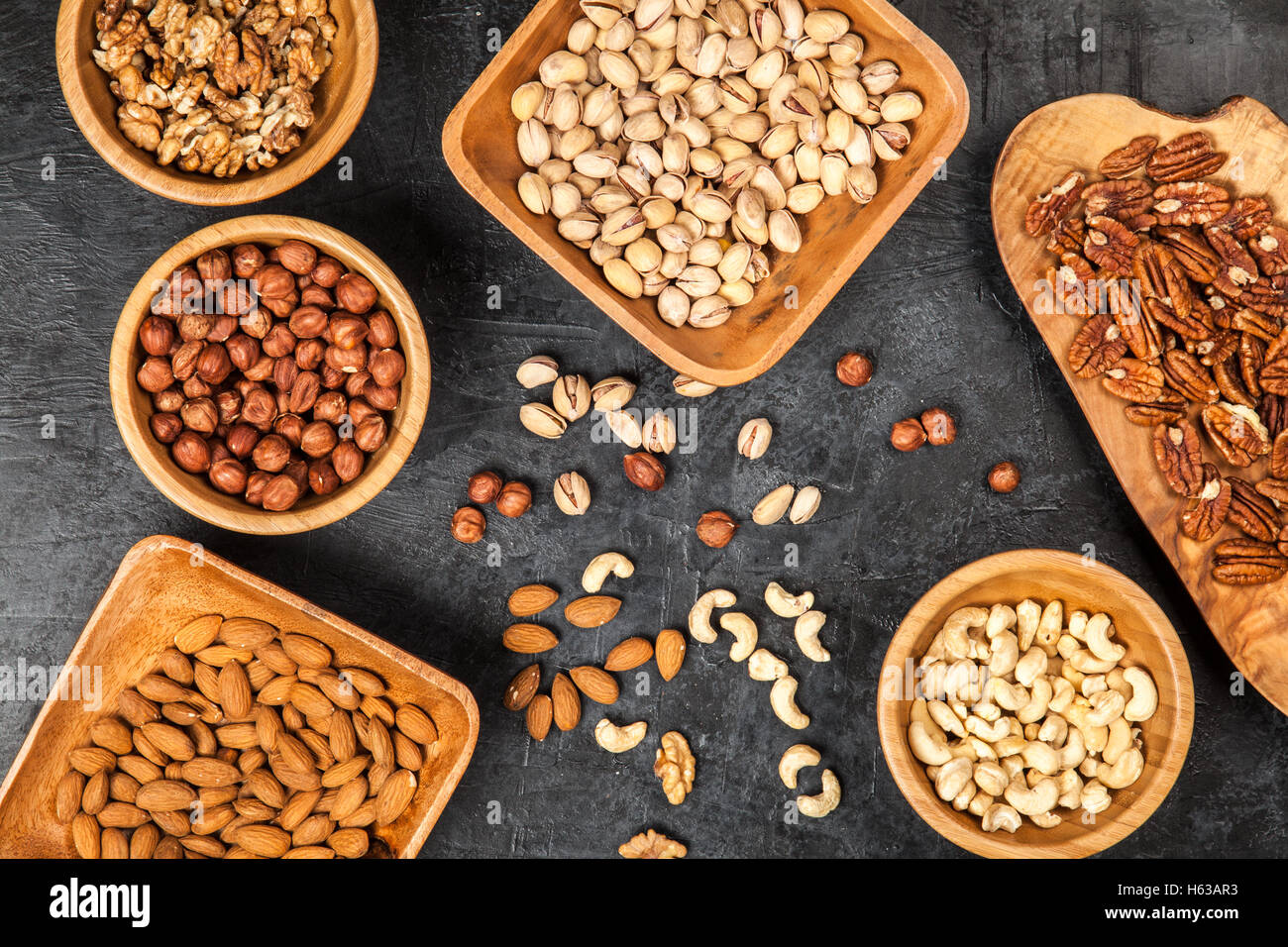 Assortment of nuts Stock Photo - Alamy