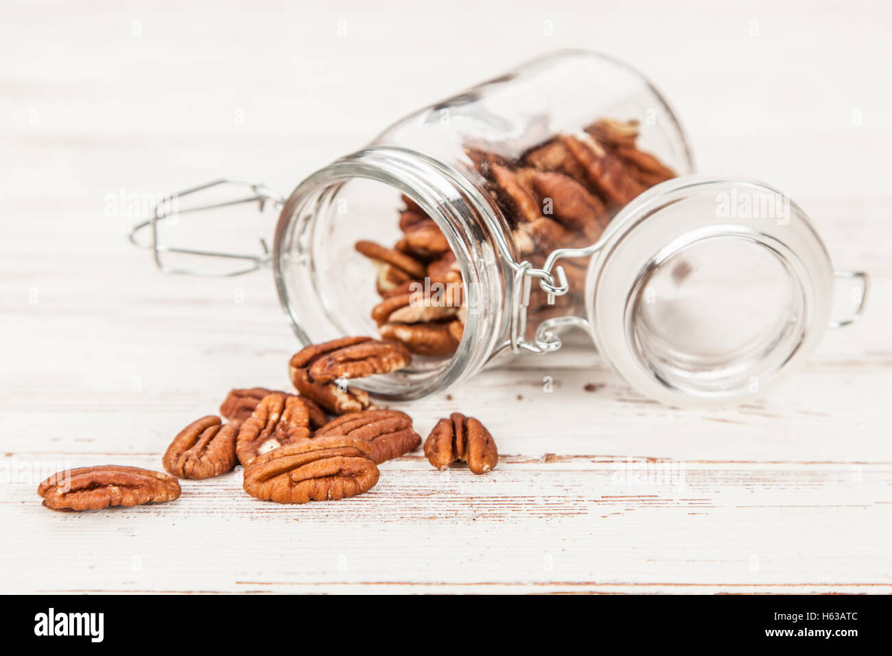Pecan nuts closeup photo Stock Photo - Alamy