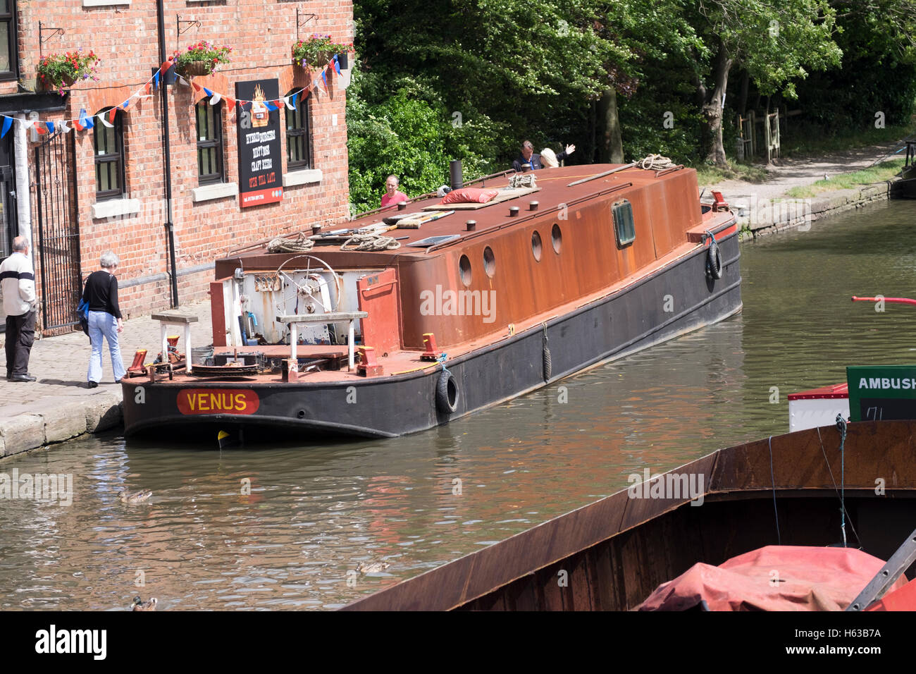 Canal Boats England Stock Photo - Alamy