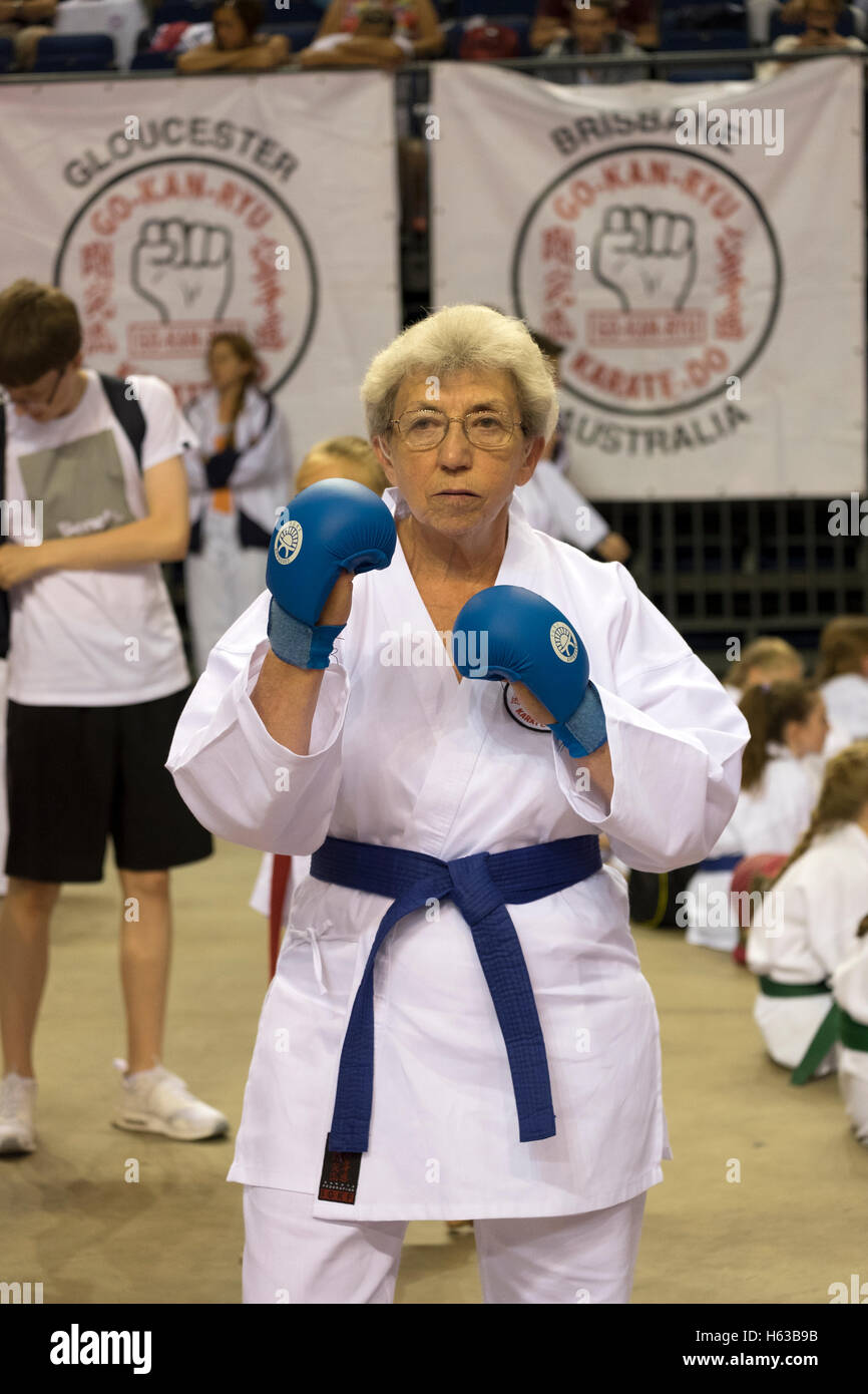 Old Lady Retired Martial Arts Karate Stock Photo - Alamy
