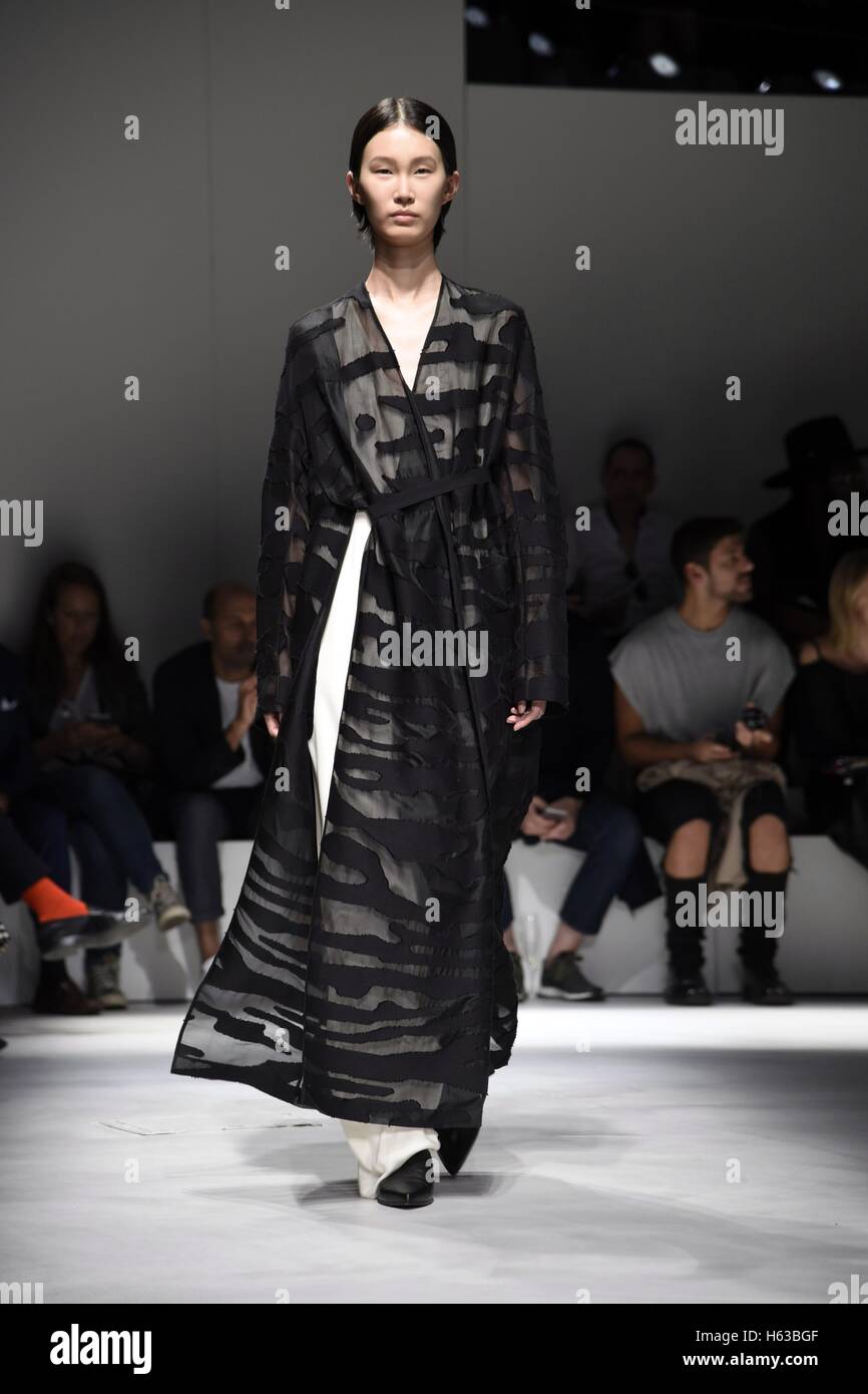 Models on the catwalk at the Krizia show during Milan Fashion Week in ...