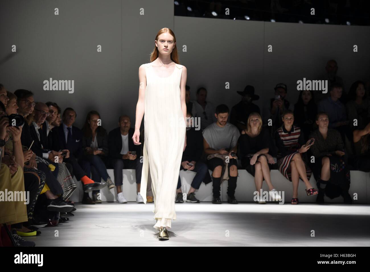 Models on the catwalk at the Krizia show during Milan Fashion Week in ...