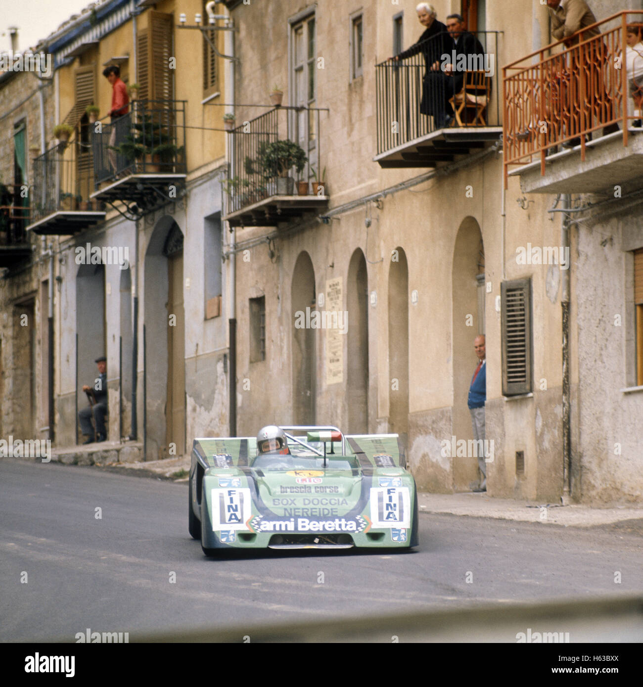 Chevron B21 on the Brescia Corse Targa Florio 1973 Stock Photo - Alamy