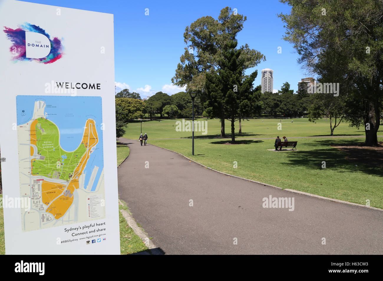 The Domain Park, Sydney, Australia Stock Photo - Alamy