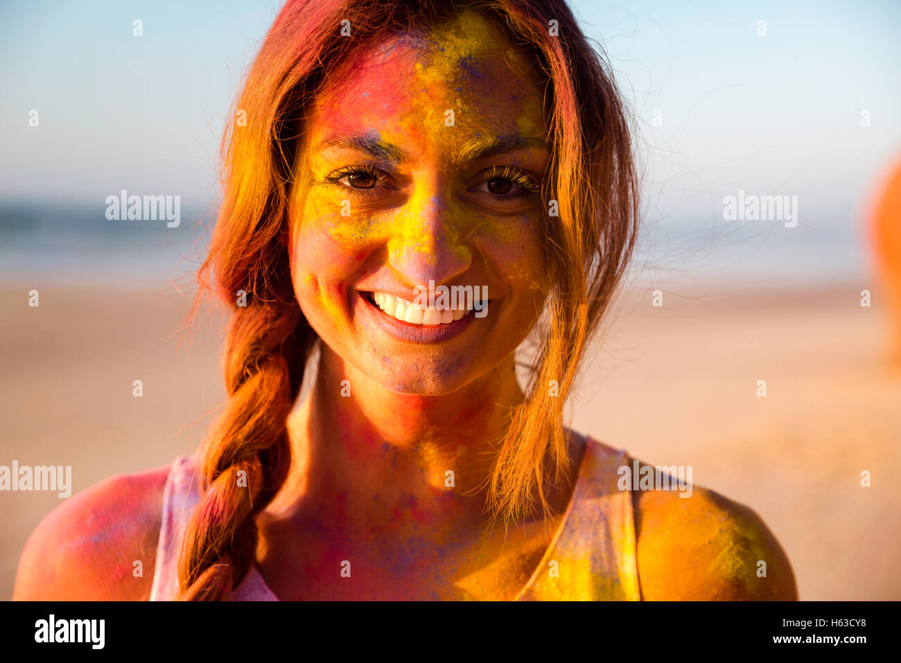 Teenager face paint hi-res stock photography and images - Alamy