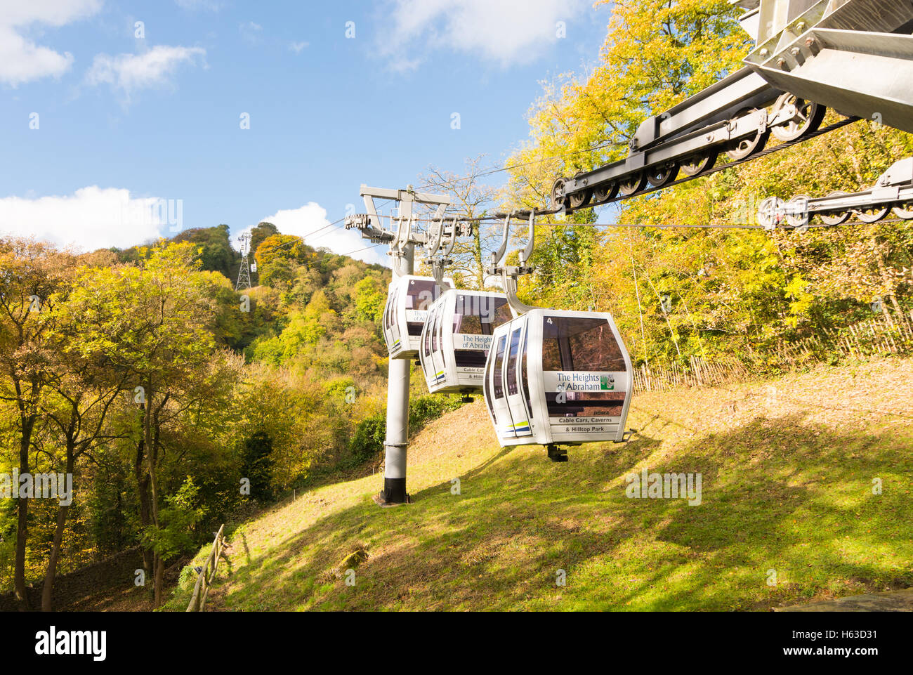 Cable cars to the Heights of Abraham visitor attraction in the ...