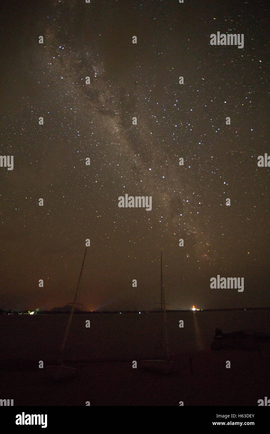 Stars at Night over Lake Malawi Stock Photo - Alamy