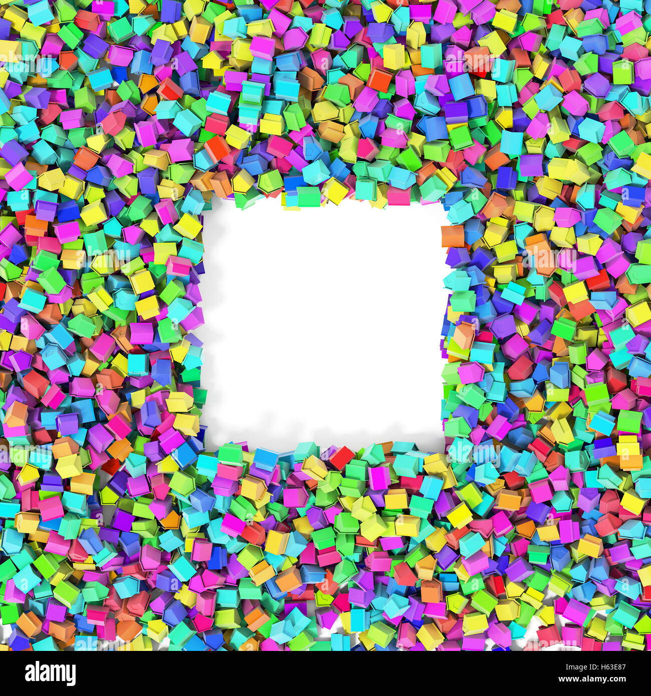 Home and property concepts, 3d render background Stock Photo - Alamy