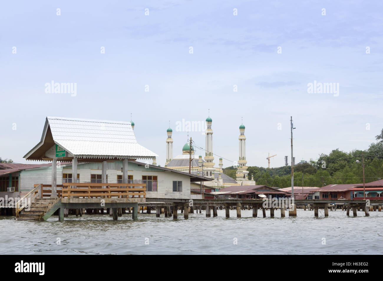 Kampong Ayer water village in Brunei, Asia Stock Photo - Alamy