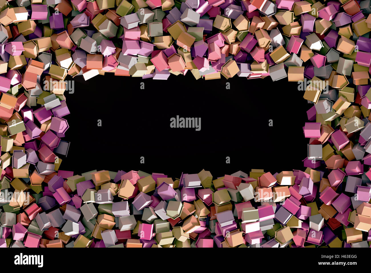 Home and property concepts, 3d render background Stock Photo - Alamy