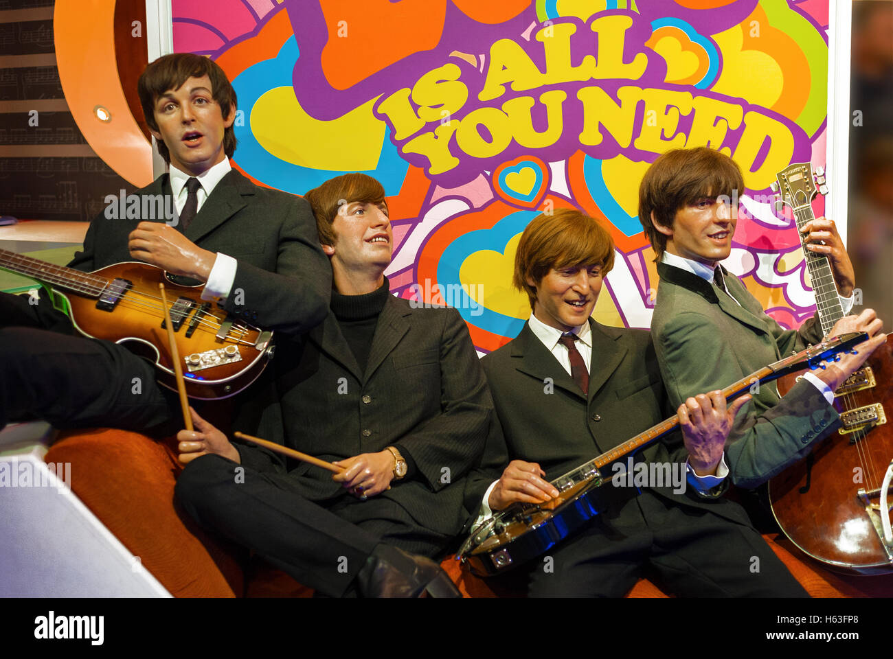 Madame tussauds london beatles hi-res stock photography and images - Alamy