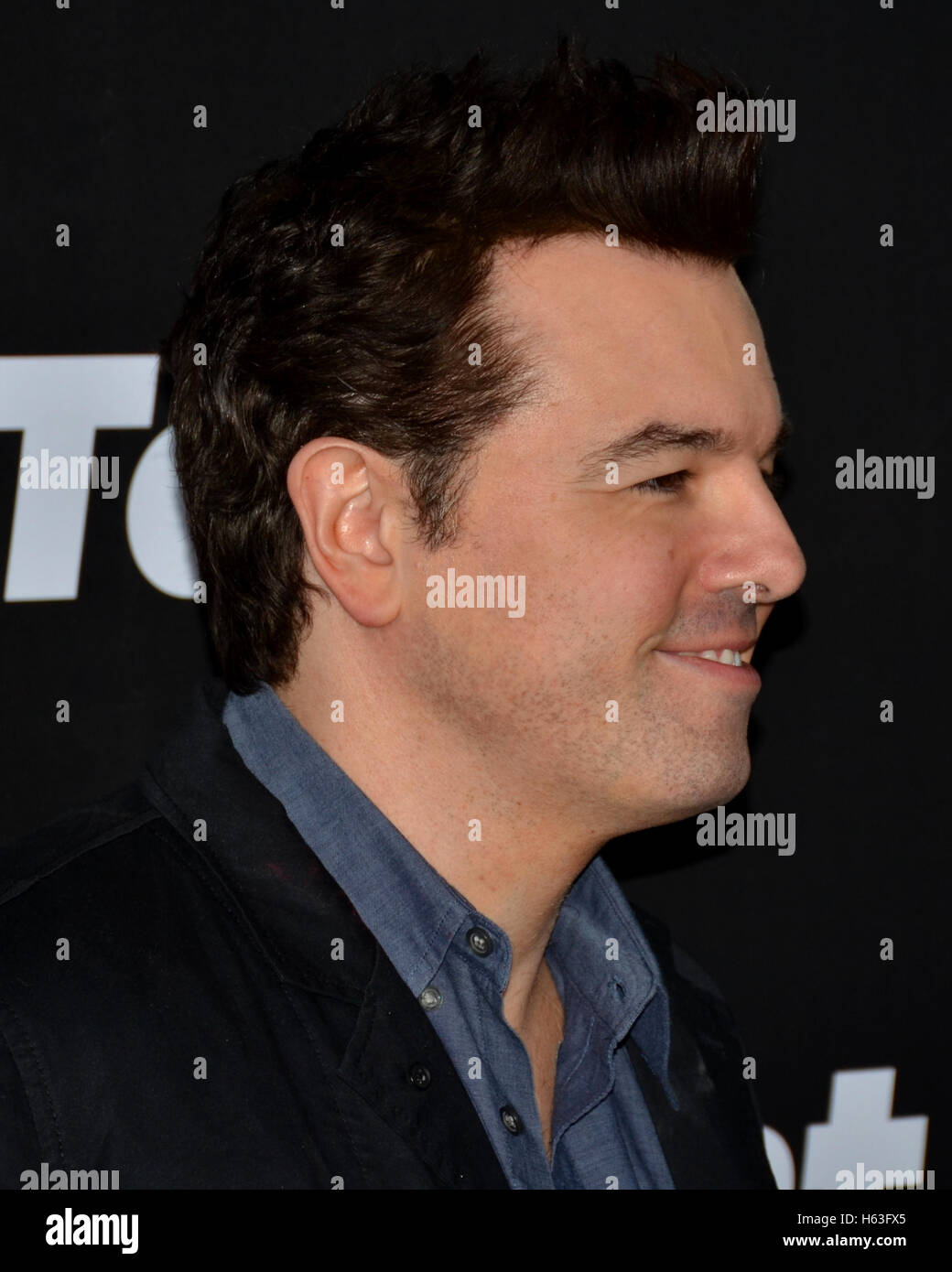 Seth MacFarlane arrived at the STARZ Presents the Los Angeles Premiere ...