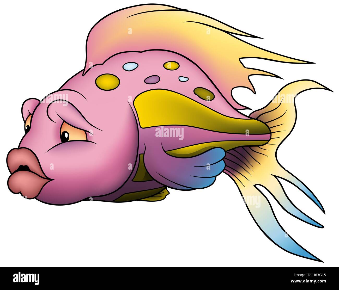 Fish lips Stock Vector Images - Alamy