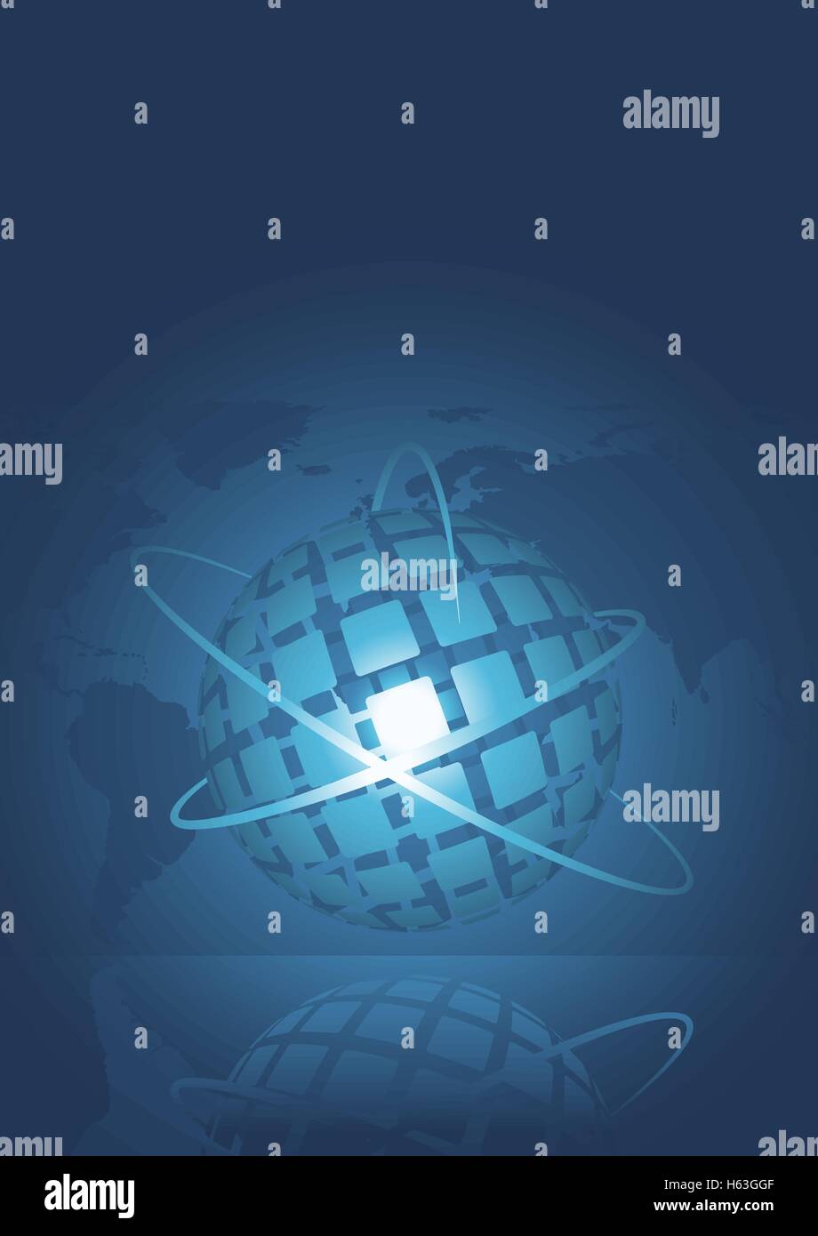 Blue Tiled Map High Resolution Stock Photography and Images - Alamy