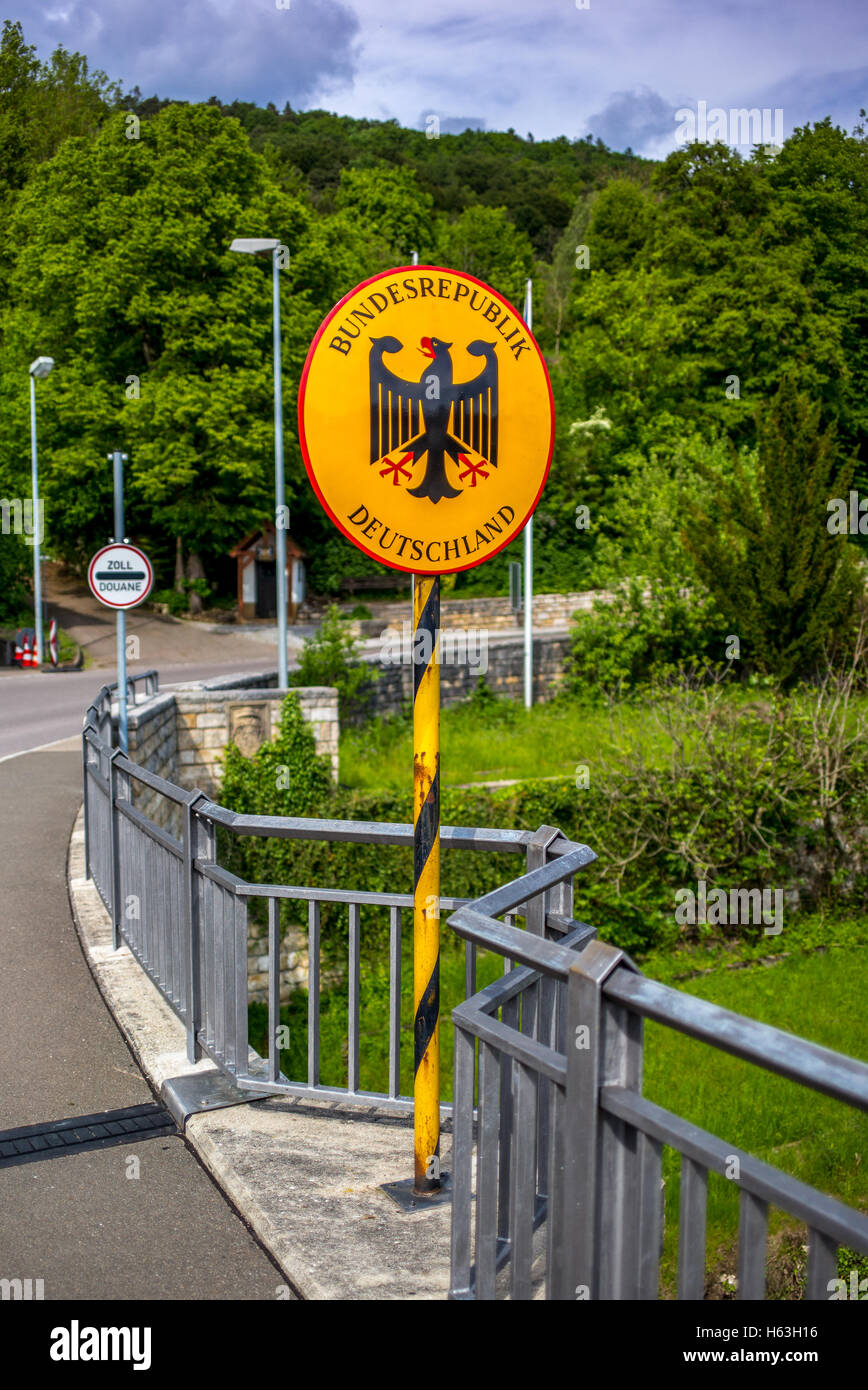 Border of Germany Stock Photo - Alamy