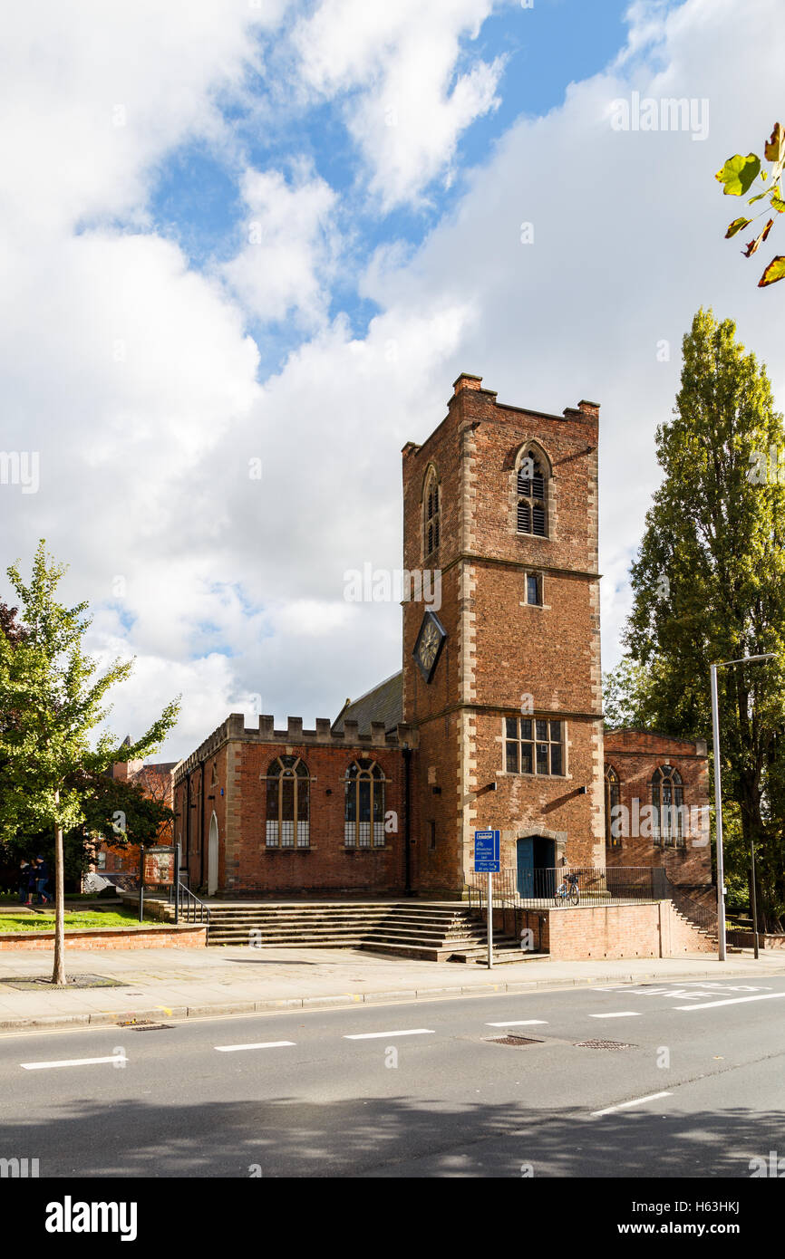 St Nicholas church, on Maid Marian Way . In Nottingham, England Stock ...