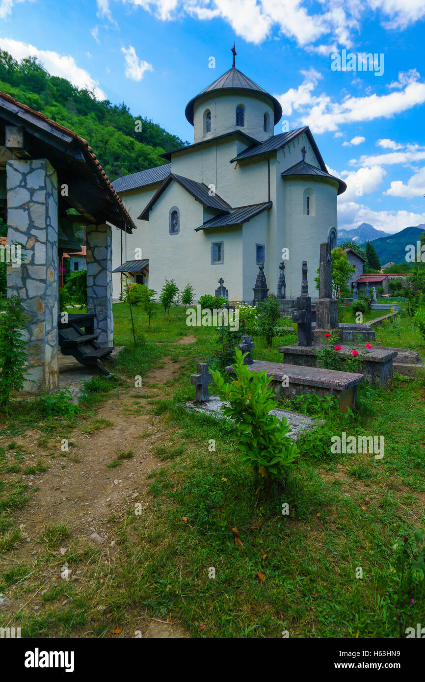 The Moraca Monastery, a Serbian Orthodox monastery in central ...