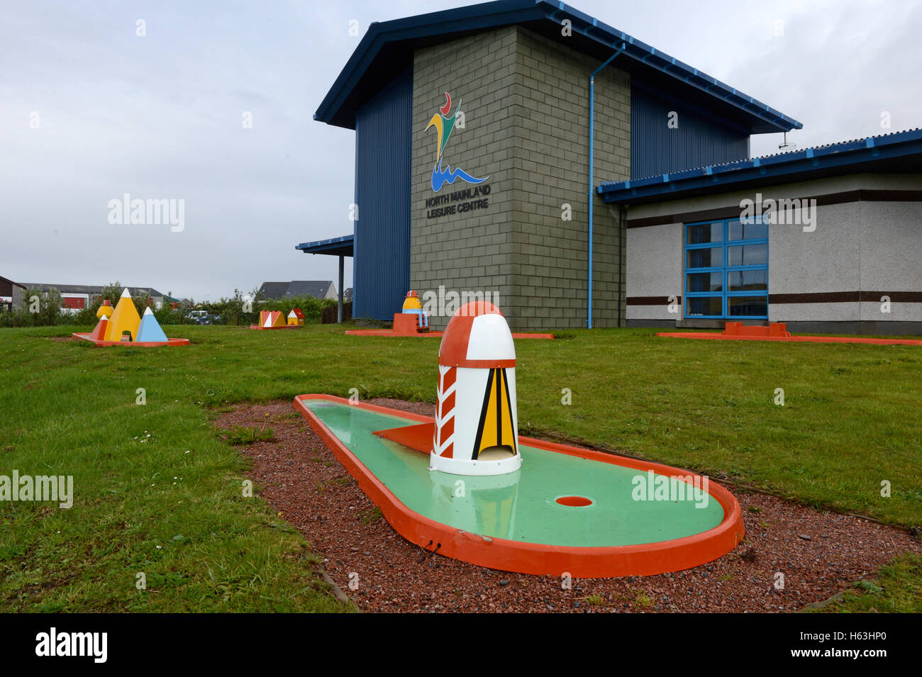 Brae leisure centre in the north of the Shetland islands Stock Photo ...
