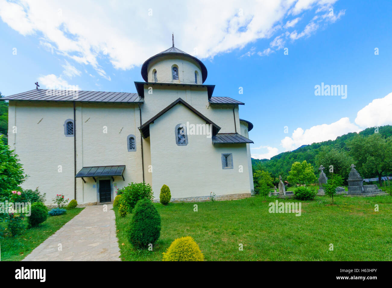 The Moraca Monastery, a Serbian Orthodox monastery in central ...