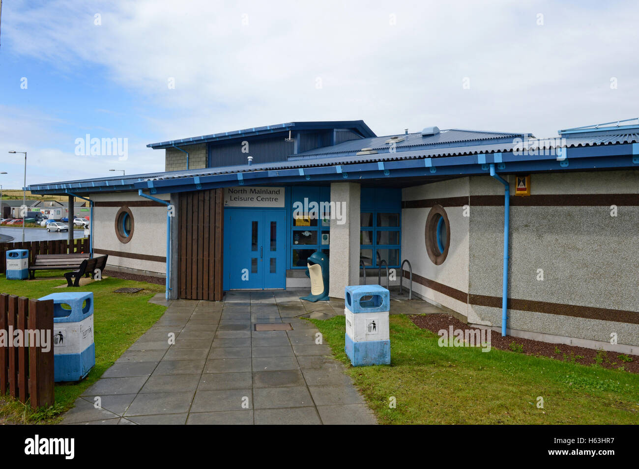 Brae leisure centre in the north of the Shetland islands Stock Photo ...