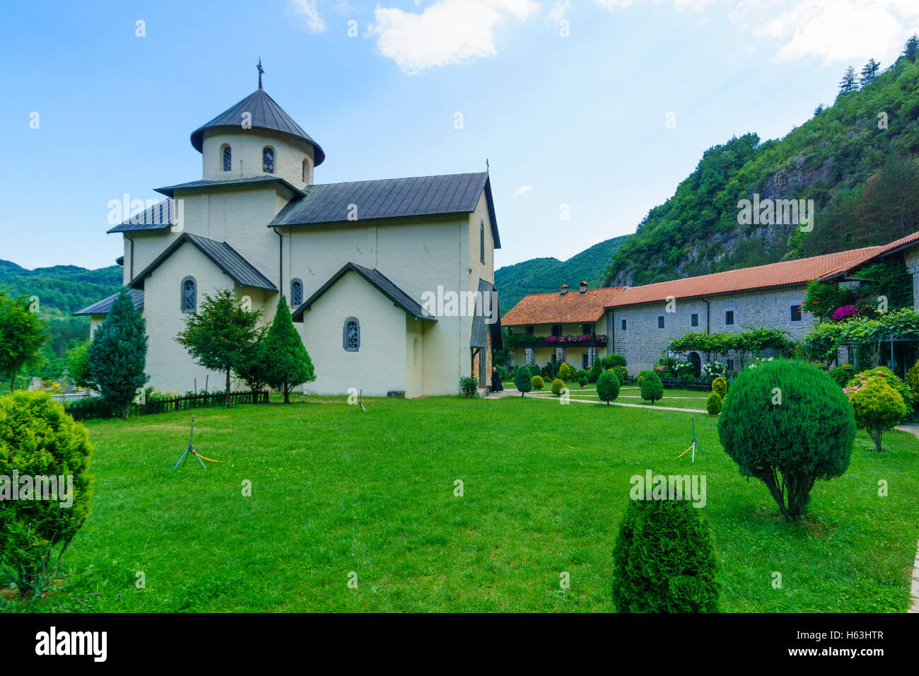 The Moraca Monastery, a Serbian Orthodox monastery in central ...