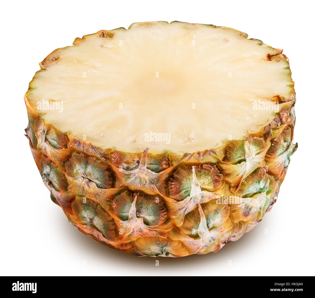 Sliced pineapple isolated on white background clipping path Stock Photo ...