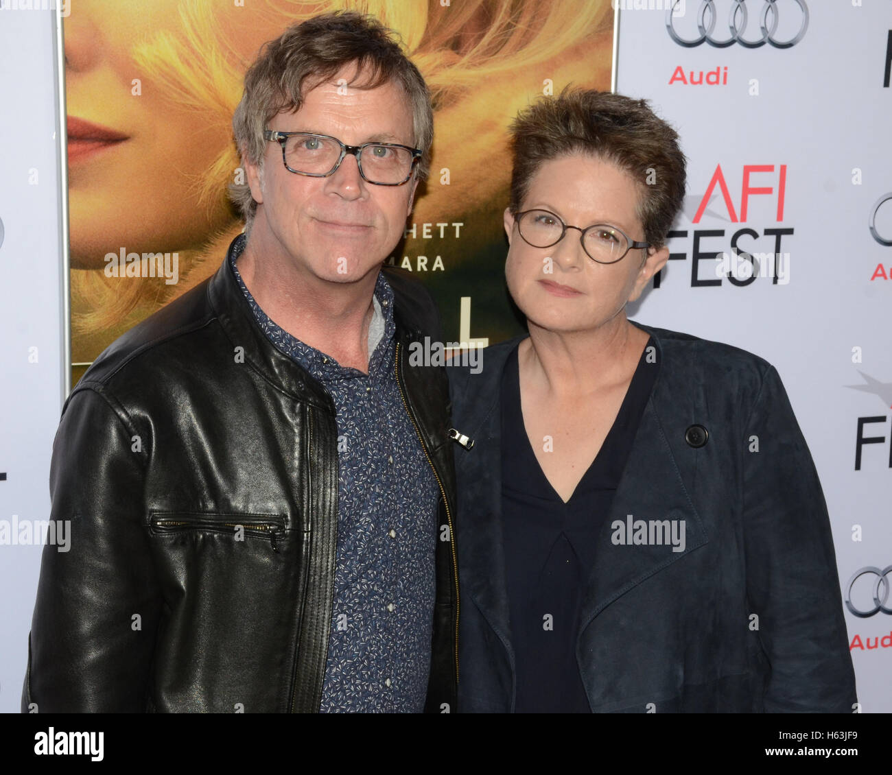 Todd Haynes and Phyllis Nagy arrives at the AFI FEST 2015 presented by ...