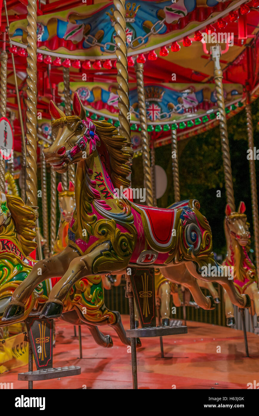 LONDON, UNITED KINGDOM - SEPTEMBER 16, 2016: Vintage Carousel in London ...