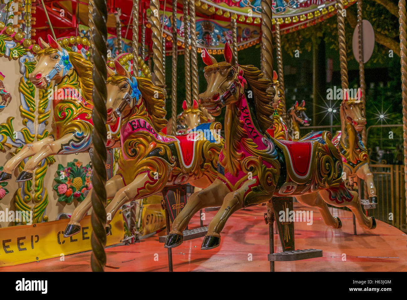 LONDON, UNITED KINGDOM - SEPTEMBER 16, 2016: Vintage Carousel in London ...