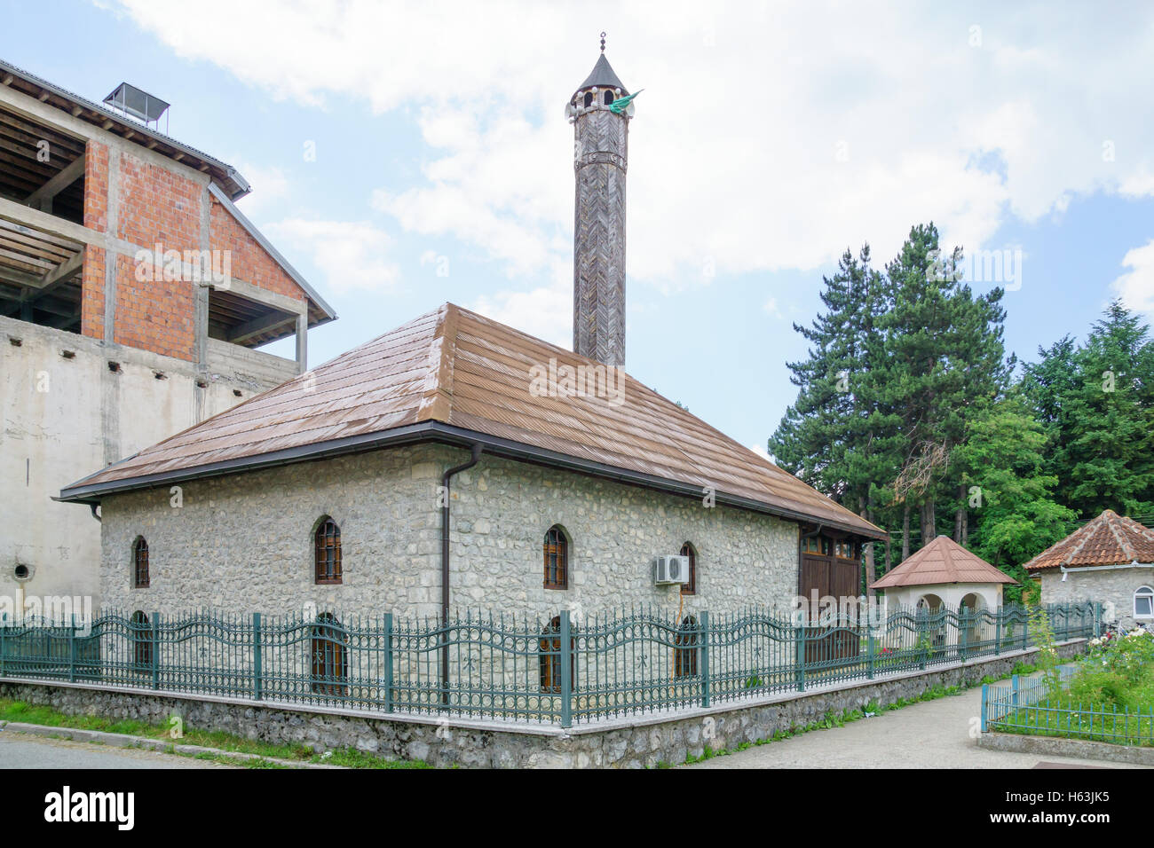 The Mosque of Vezir, in Gusinje, southern Montenegro Stock Photo - Alamy