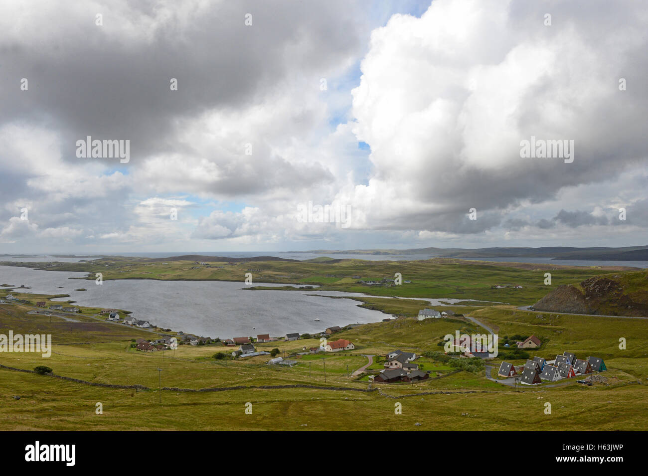 Whiteness and Weisdale in Shetland Isles Scotland UK Stock Photo - Alamy