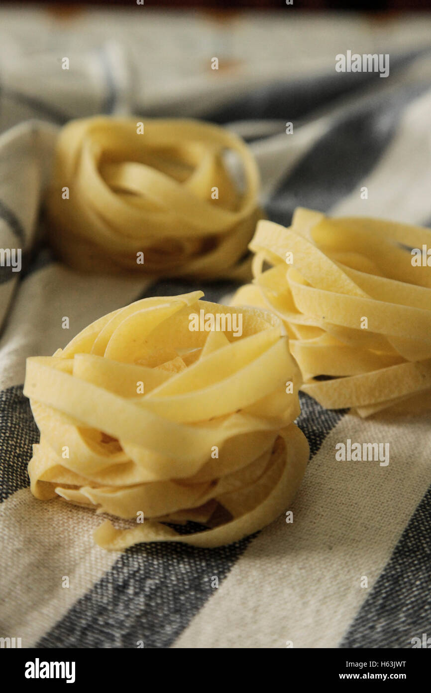 Italy- Food. Pasta. Tagliatelle Stock Photo - Alamy