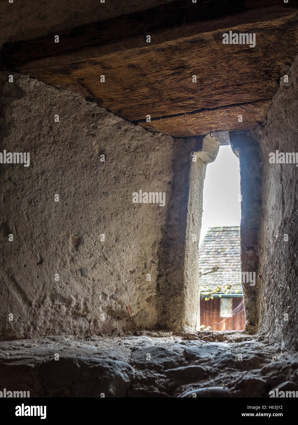 Typical medieval window Stock Photo - Alamy