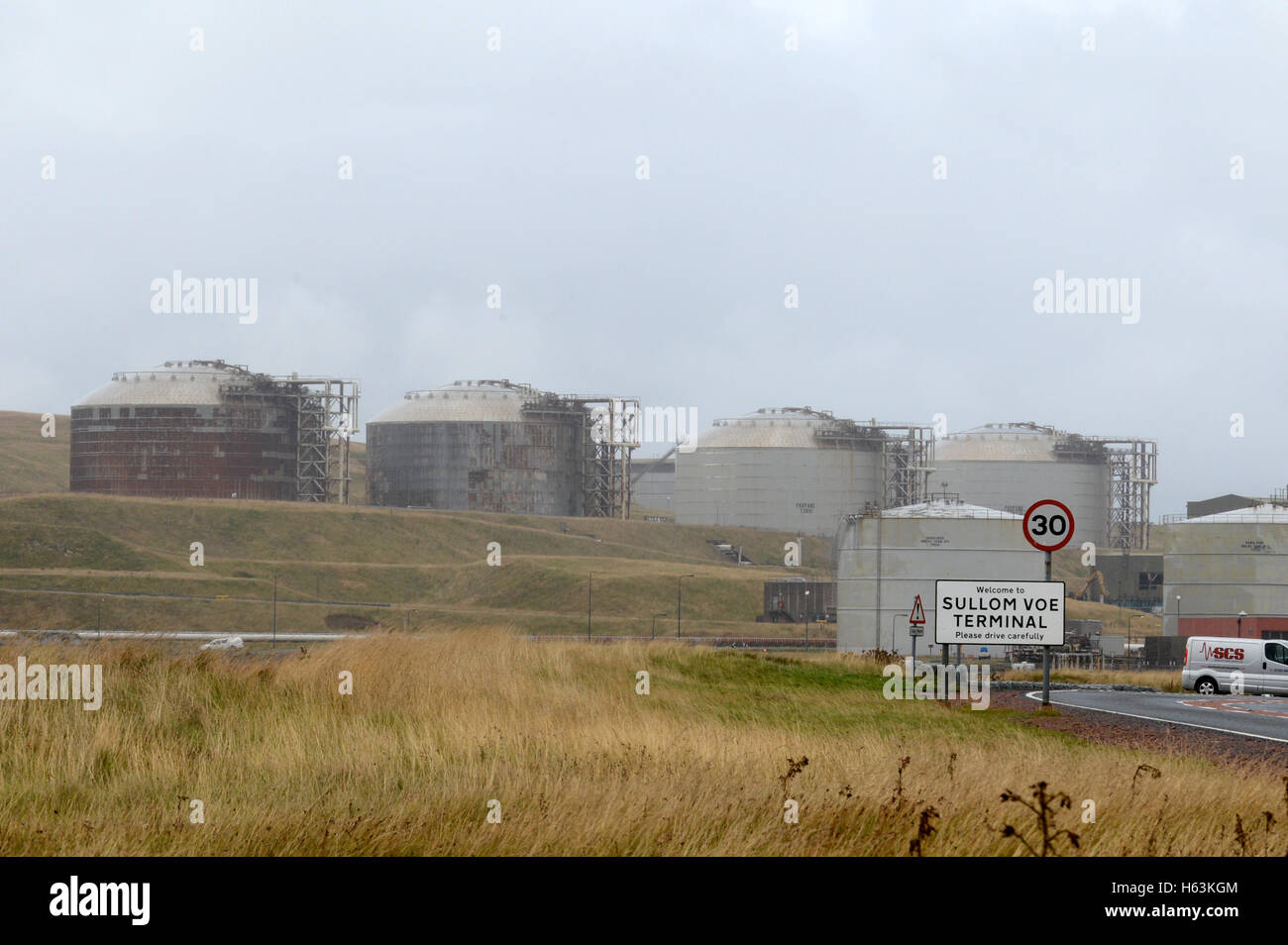 Sullom Voe Terminal , Shetland islands were Brent and Clair Crude Oil ...
