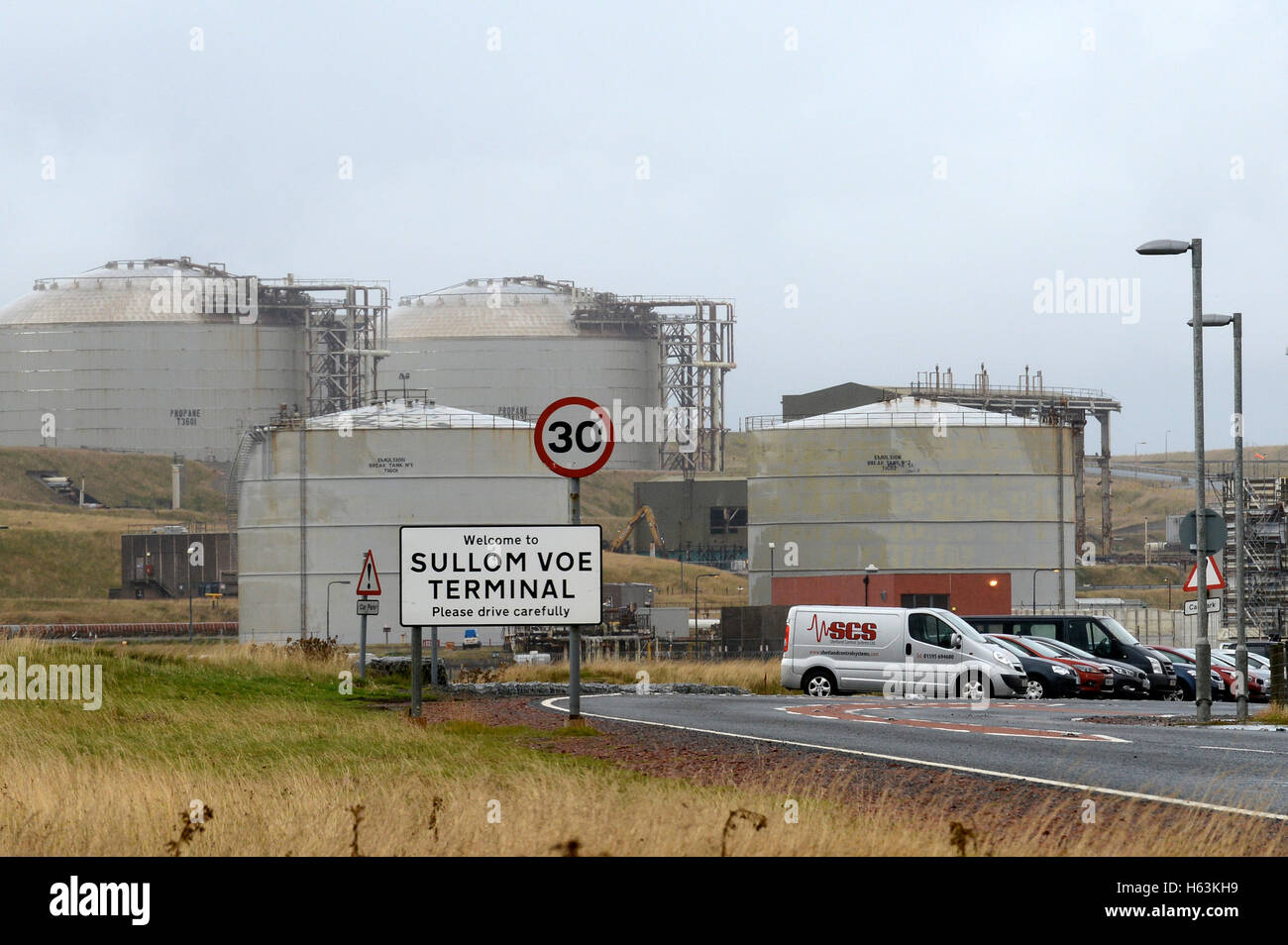 Sullom Voe Terminal , Shetland islands were Brent and Clair Crude Oil ...