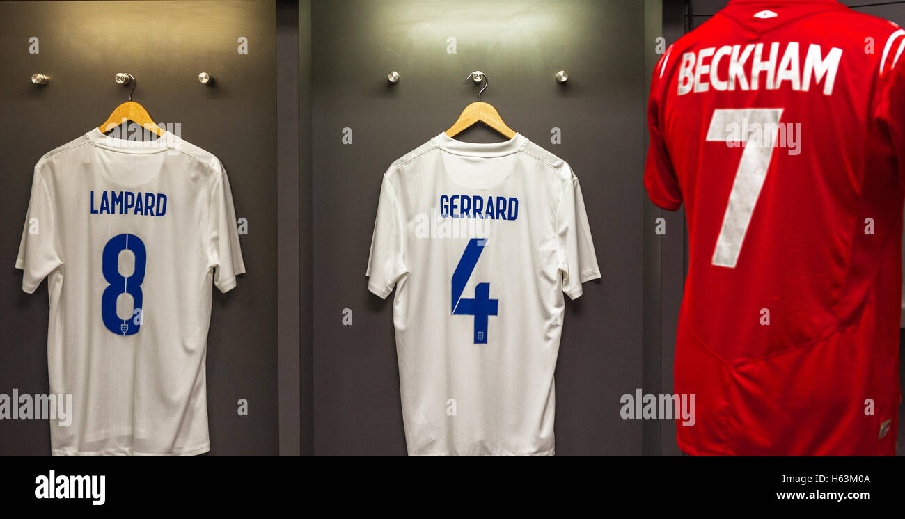 In the home changing room at Wembley Arena Stock Photo - Alamy