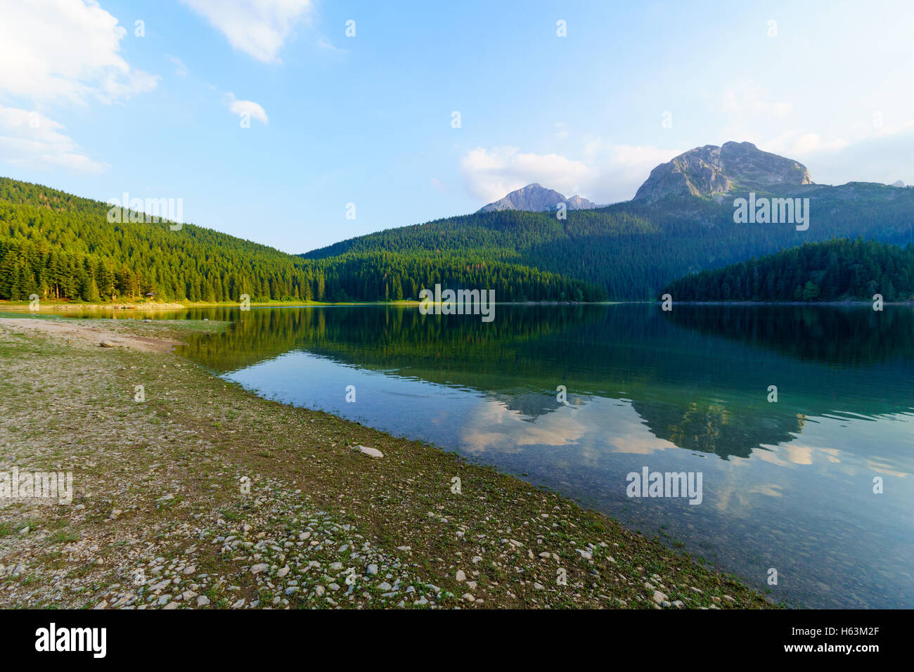 The Black Lake (Crno jezero) in Durmitor National Park, Montenegro ...
