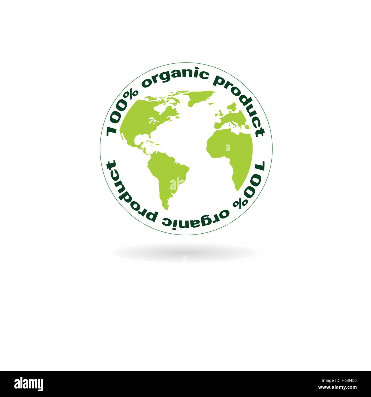 Eco Friendly Organic Natural Product Web Icon Green Logo Stock Vector ...