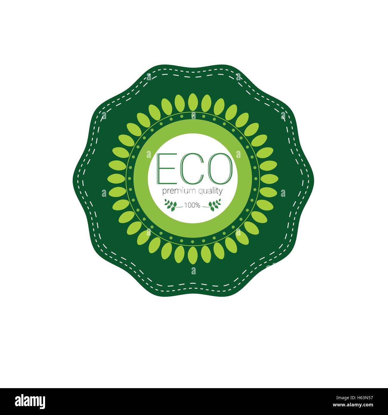 Eco Friendly Organic Natural Product Web Icon Green Logo Stock Vector ...