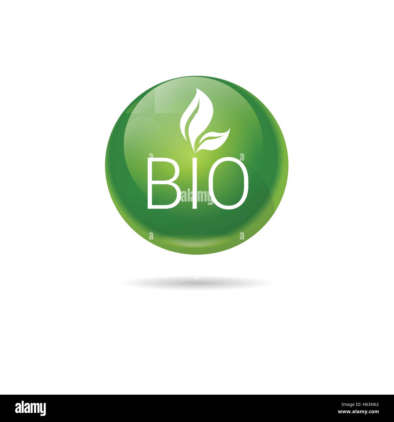 Eco Friendly Organic Natural Product Web Icon Green Logo Stock Vector ...